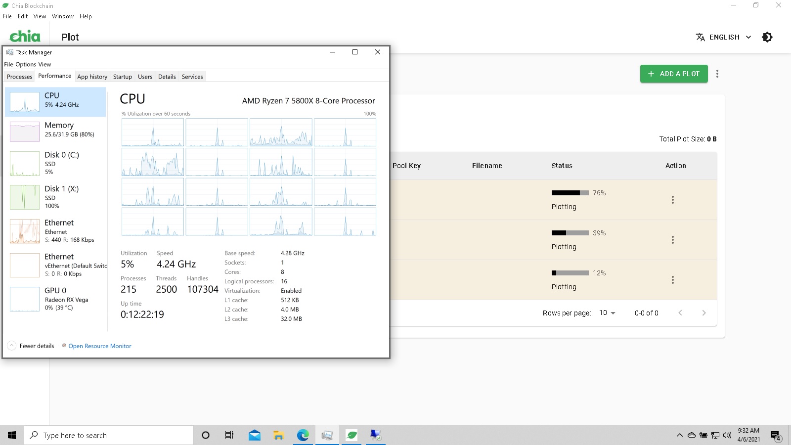 Impact of CPU clock rate on plotting : r/chia